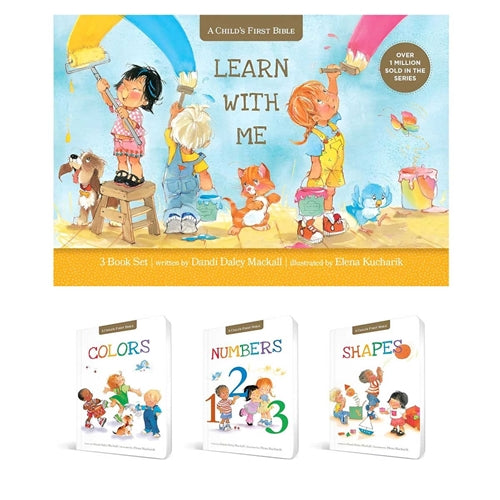 A Child's First Bible BB- Learn with Me 3 Book Set with Carrying Case ...