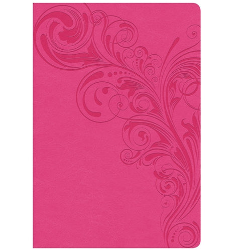 Bible -CSB Pink Faux Leather Super Giant Print Reference Bible – CrossGold