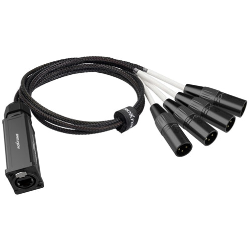 CAT Snake Splitter, 4 Channel XLR Male to Ethercon Network Cable ...