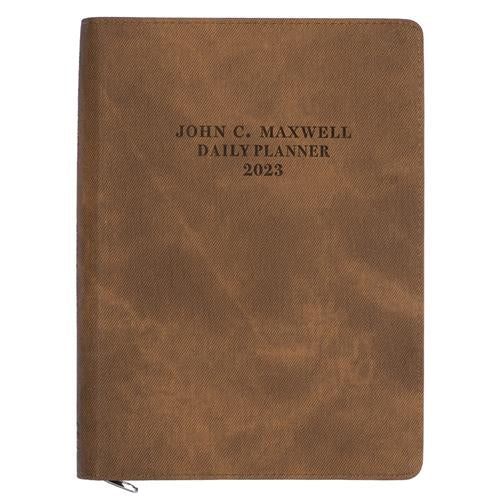 Daily Planner 2023 John C. Maxwell Brown With Zip (Imitation Leather ...