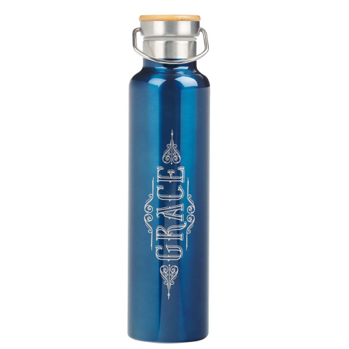 Stainless Steel Bottle - Grace Cobalt (Blue) – CrossGold