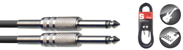 Stagg Jack-Jack Instrument Cable 3m – CrossGold