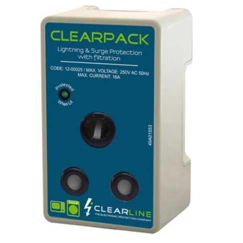Clearline Clearpack Lightning and Surge Protection with Filtration 1 x ...